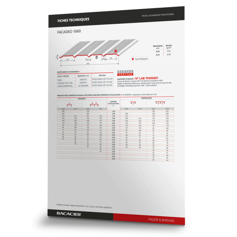 Fiches techniques | Bacacier