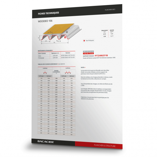 Fiches techniques | Bacacier